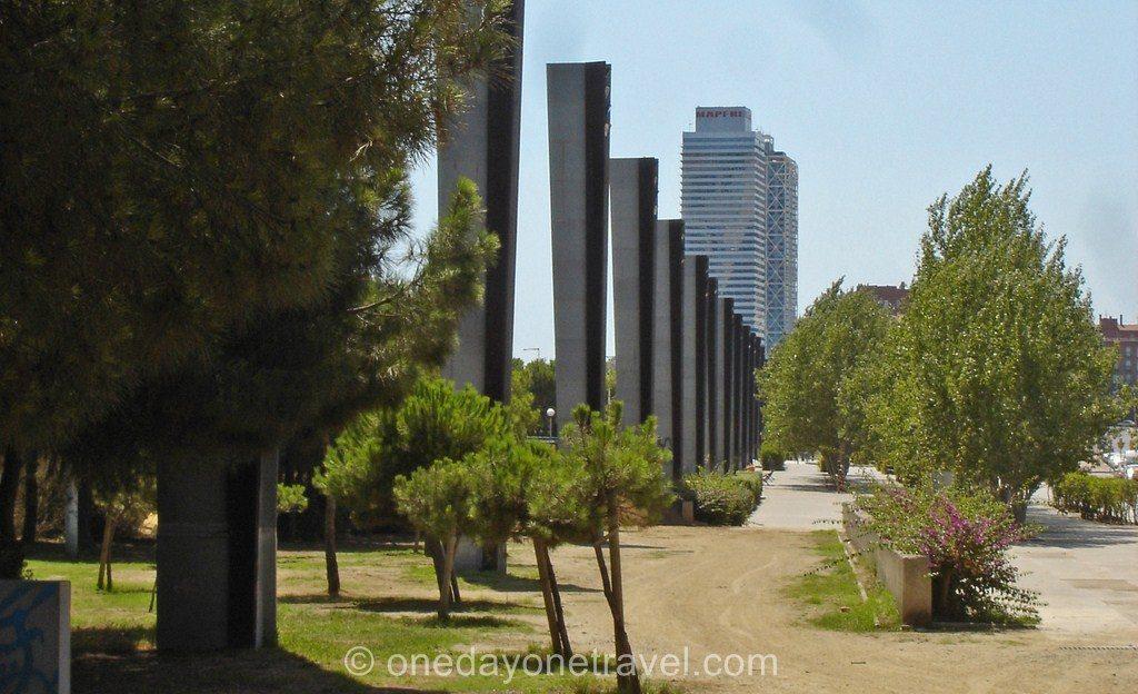 Visit to the Olympic port area in Barcelona (Vila Olimpica)